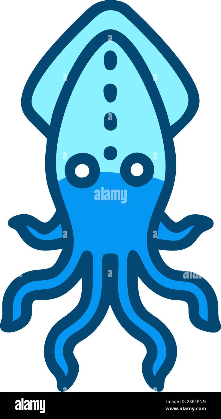 Ocean wildlife squid icon Stock Vector Image & Art - Alamy
