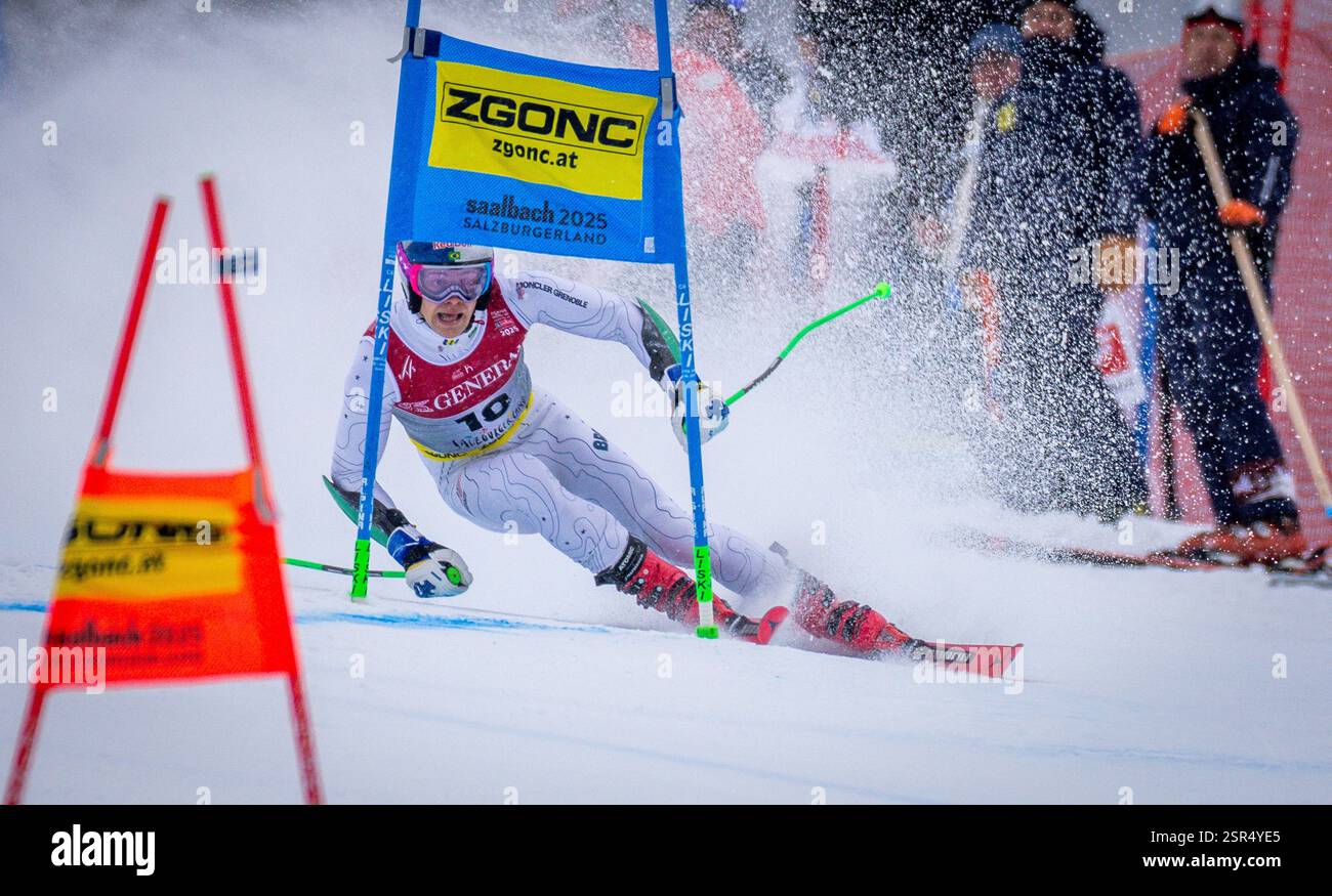Saalbach Hinterglemm, Austria. 14th Feb, 2025. Alpine skiing: World ...