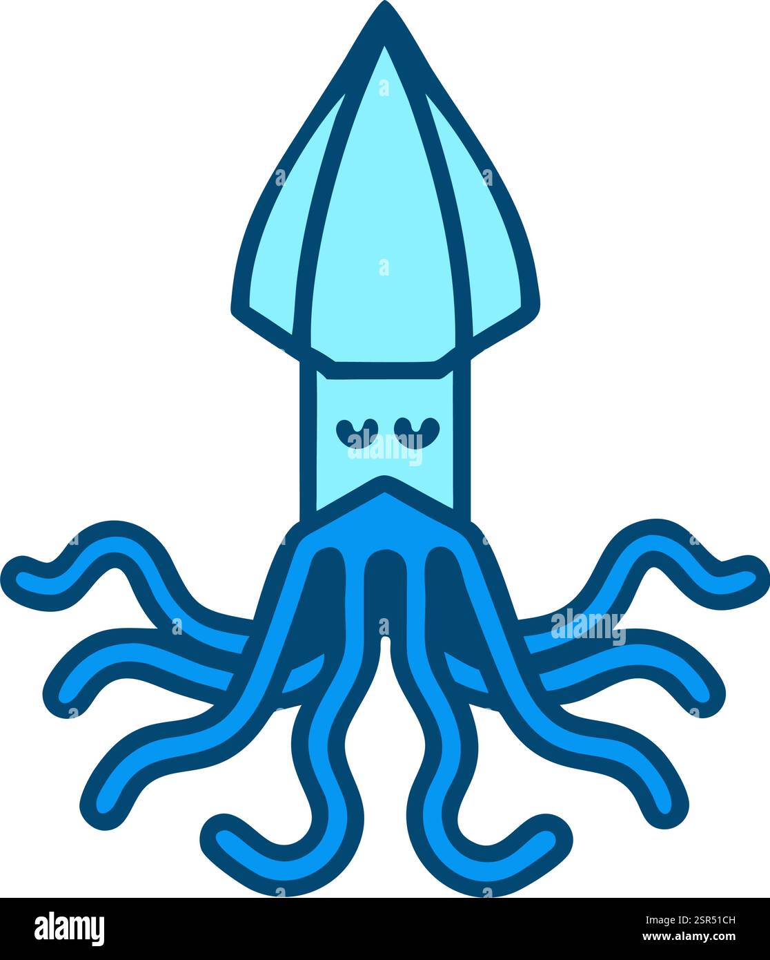 Ocean wildlife squid icon Stock Vector Image & Art - Alamy