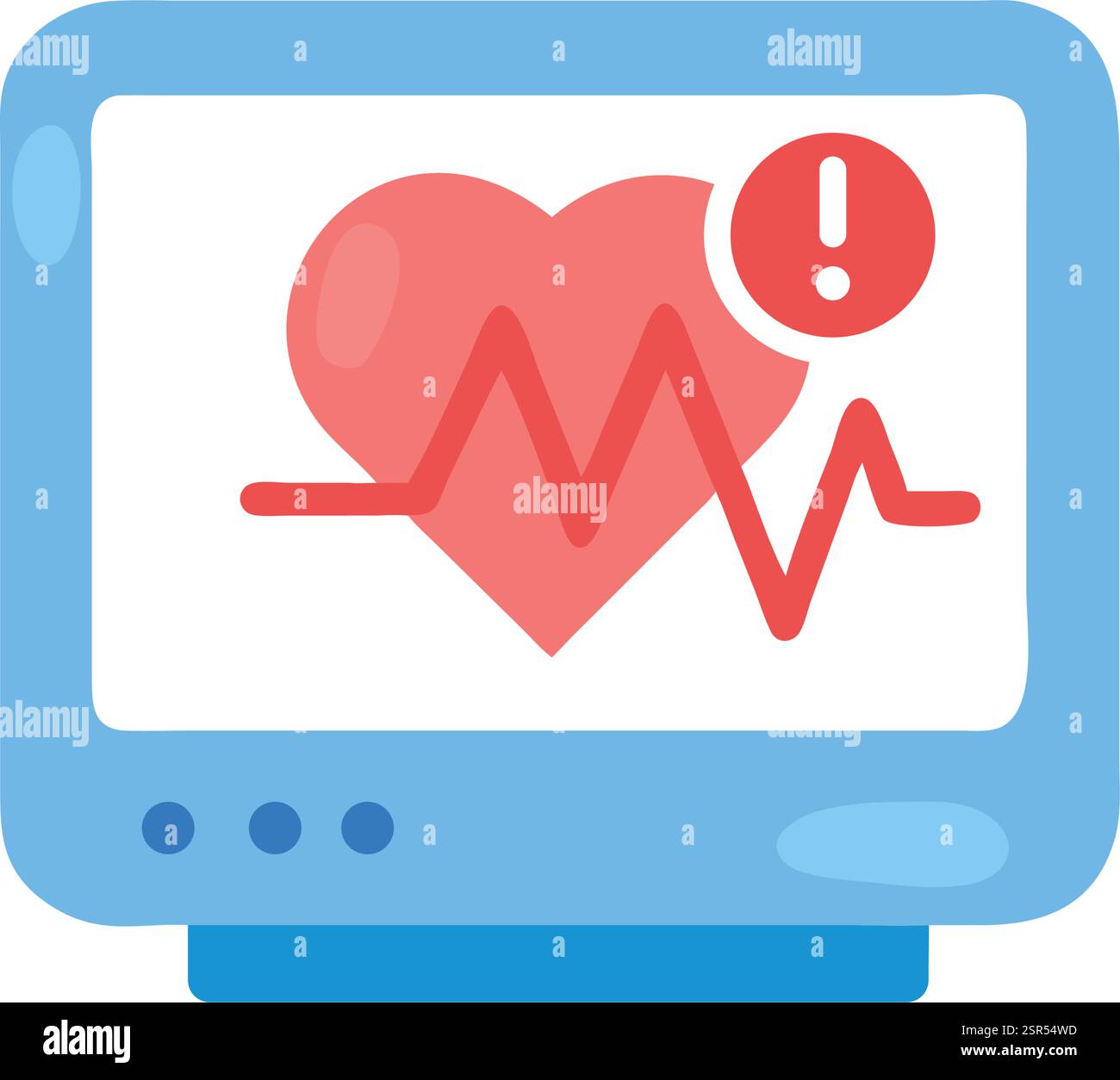 Cardiovascular disease heart monitor icon Stock Vector Image & Art - Alamy