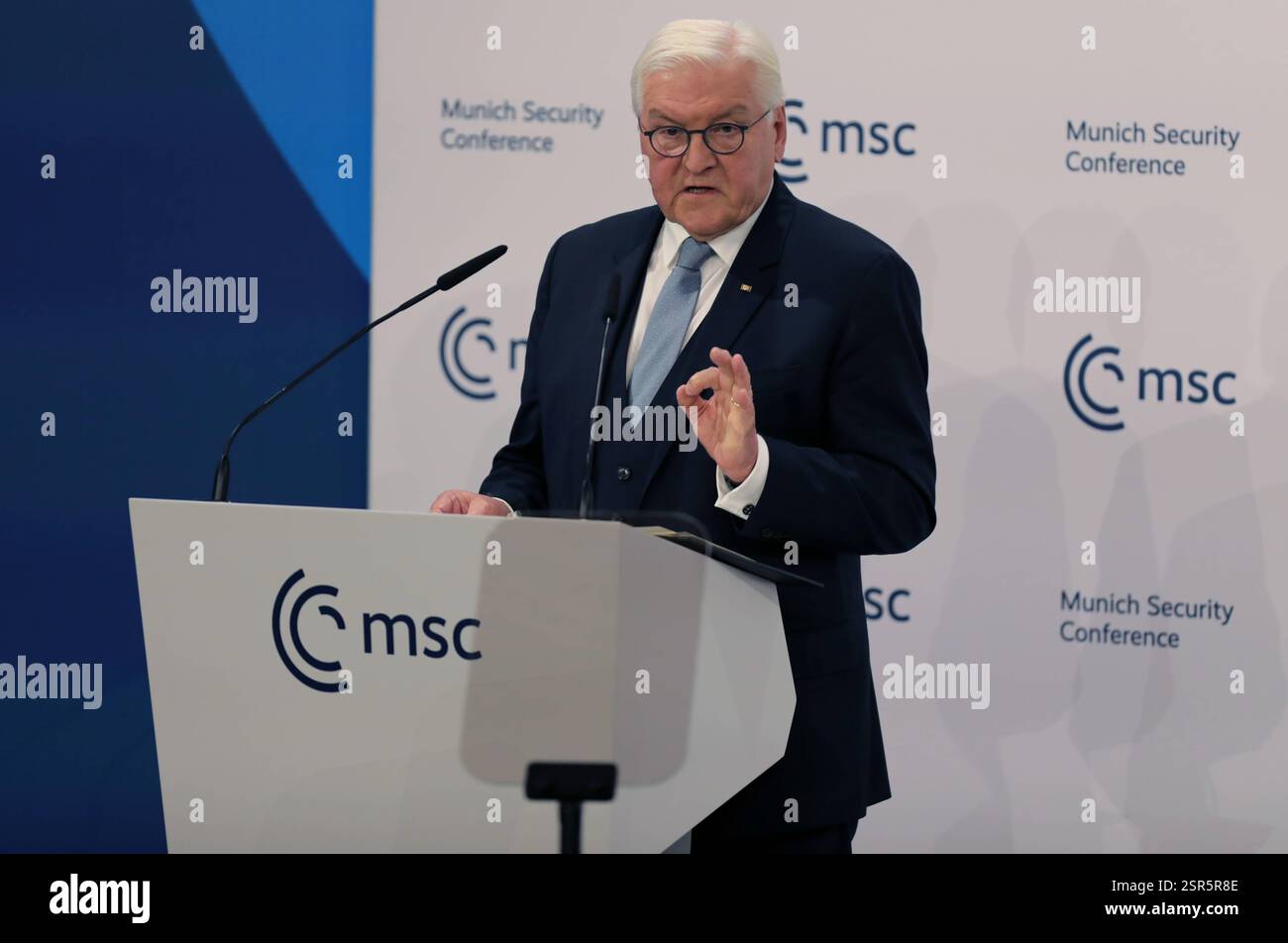 Bundespräsident Frank-Walter Steinmeier bei seiner Eröffnungsansprache der 61. Münchner ...