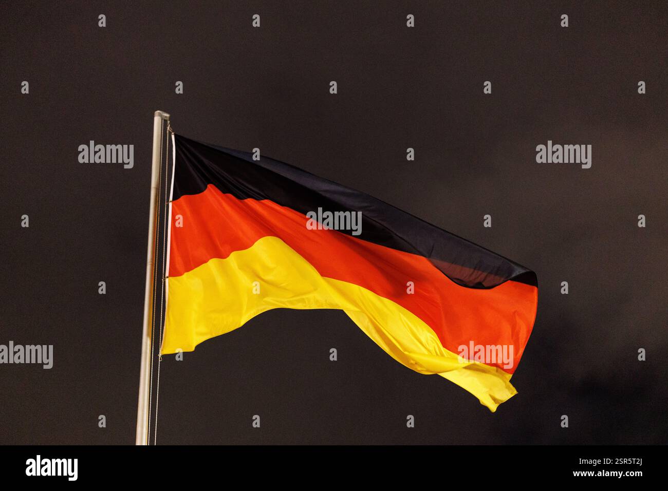 Munich, Germany. 13th Feb, 2025. The flag of the Federal Republic of ...