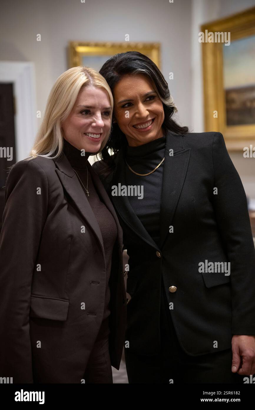 Tulsi Gabbard’s is sworn in as Director of National Intelligence at the ...