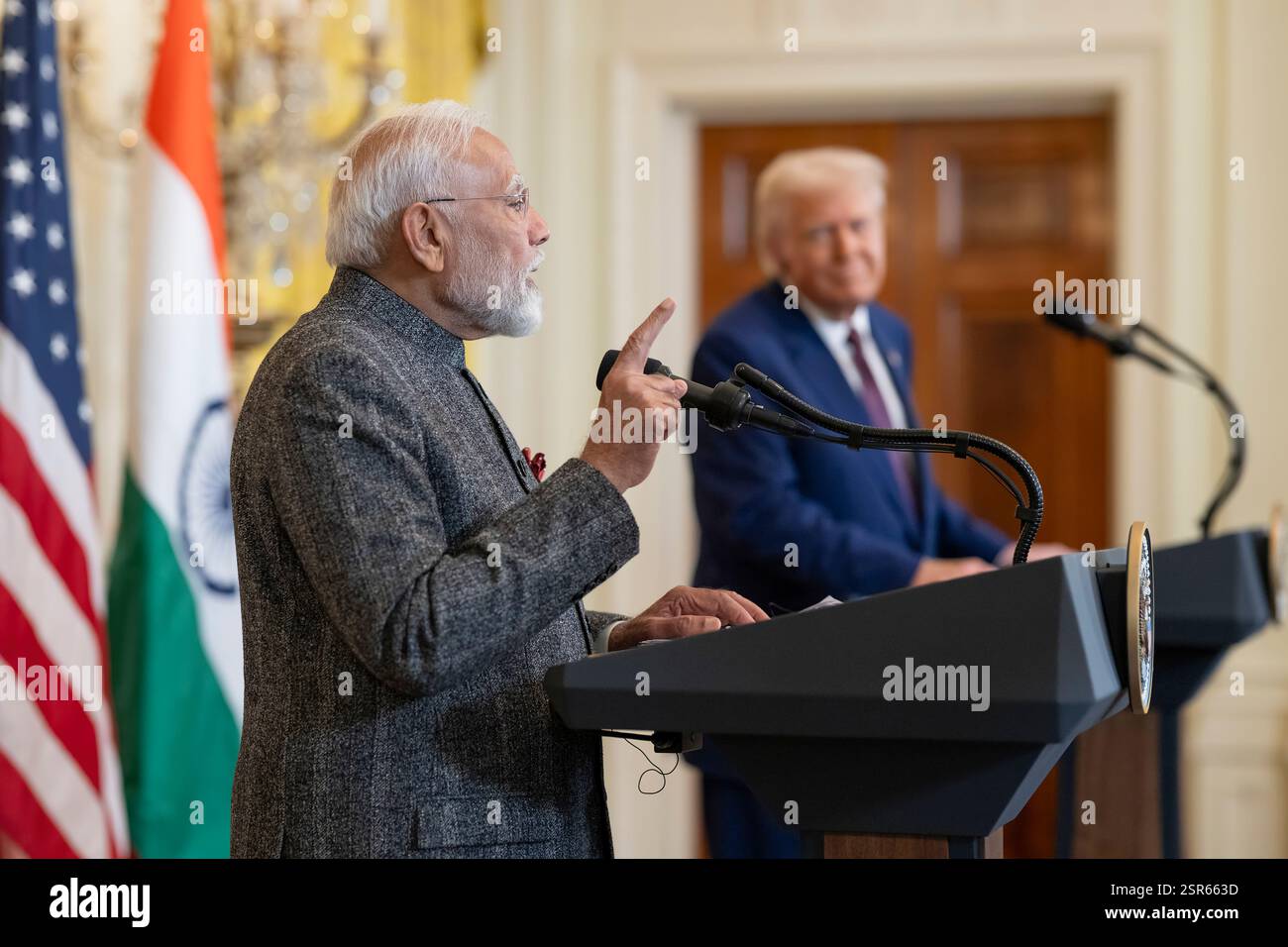 President Donald J. Trump hosts Prime Minister Narendra Modi of India ...