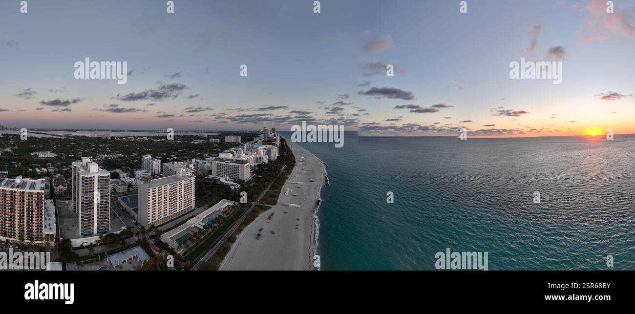 Morning Light on South Beach, Miami, Florida Stock Photo - Alamy