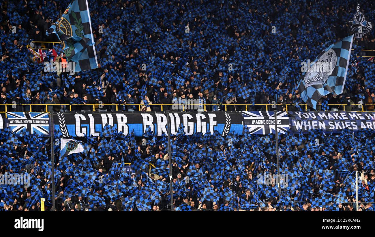 BRUGGE - Club Brugge supporters during the UEFA Champions League ...