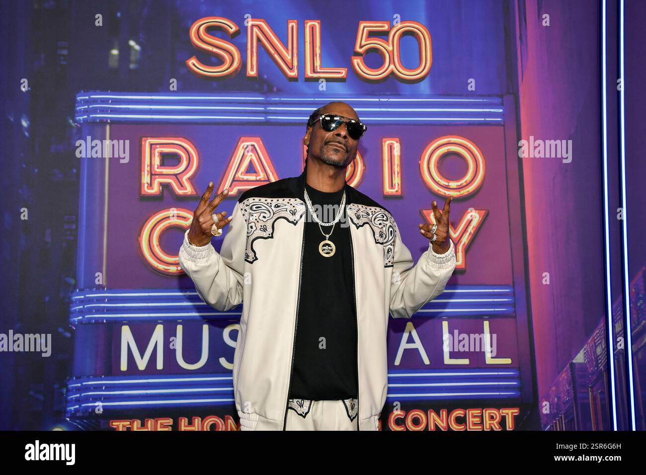 Snoop Dogg attends the SNL50: The Homecoming Concert at Radio City ...
