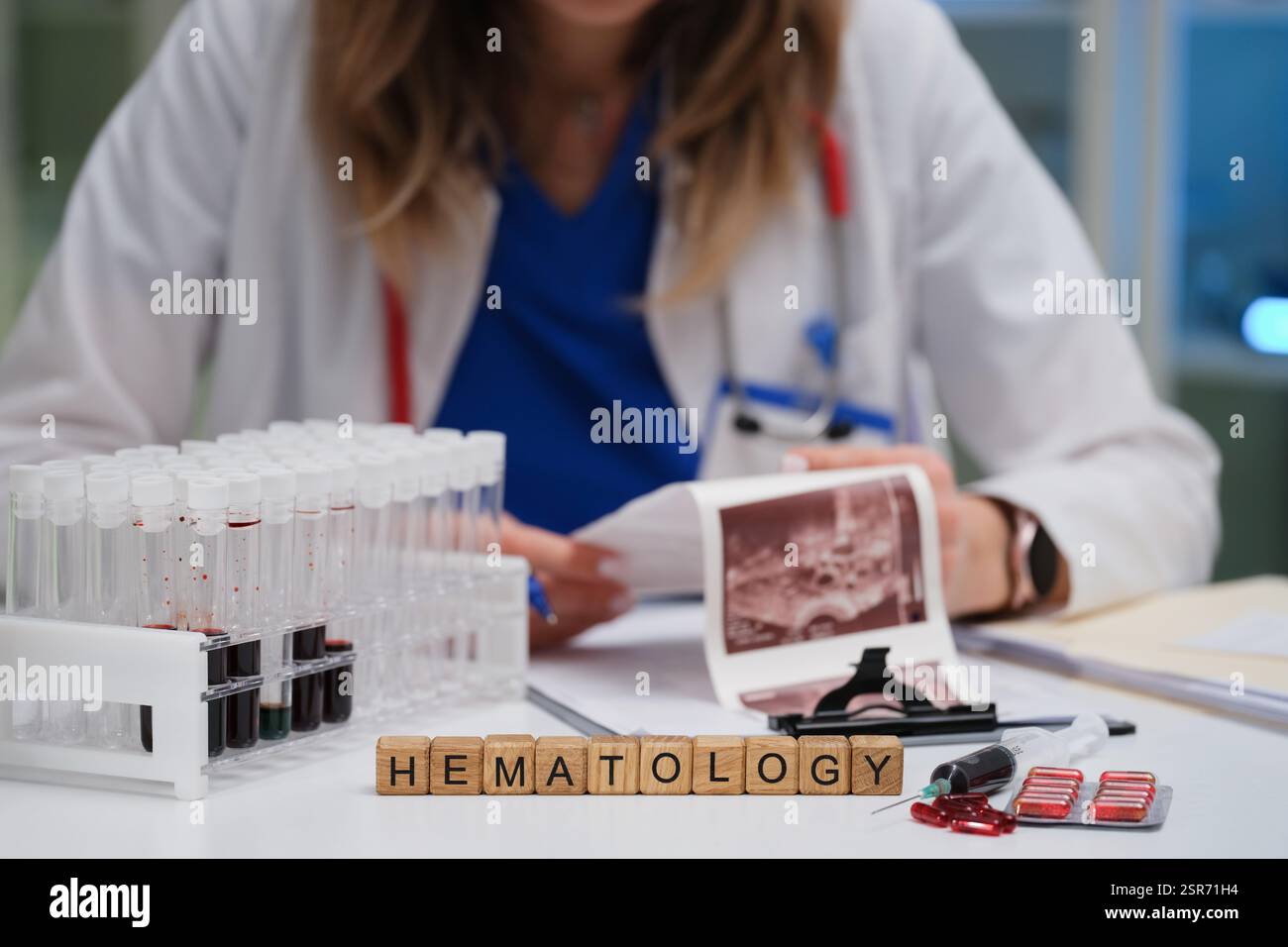 Medical Research in Hematology Detailed Blood Sample Analysis and ...