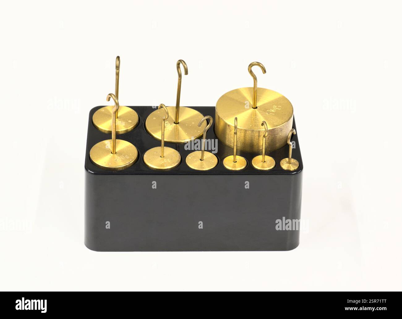 Brass hooked weights scientific laboratory measuring equipment tools in ...