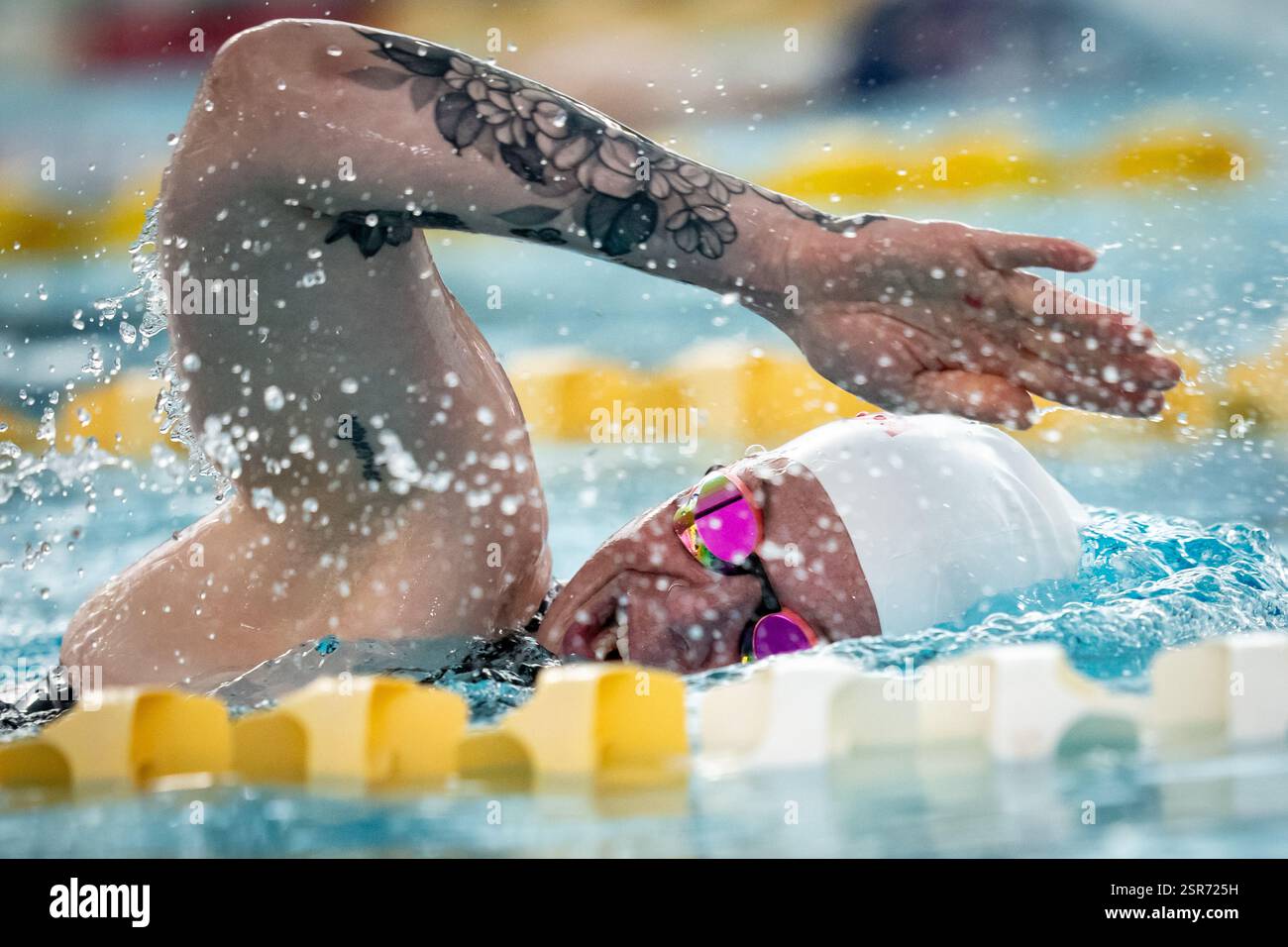 Vancouver, Canada. 14th Feb, 2025. Team Canada's Kate Shields, swims ...