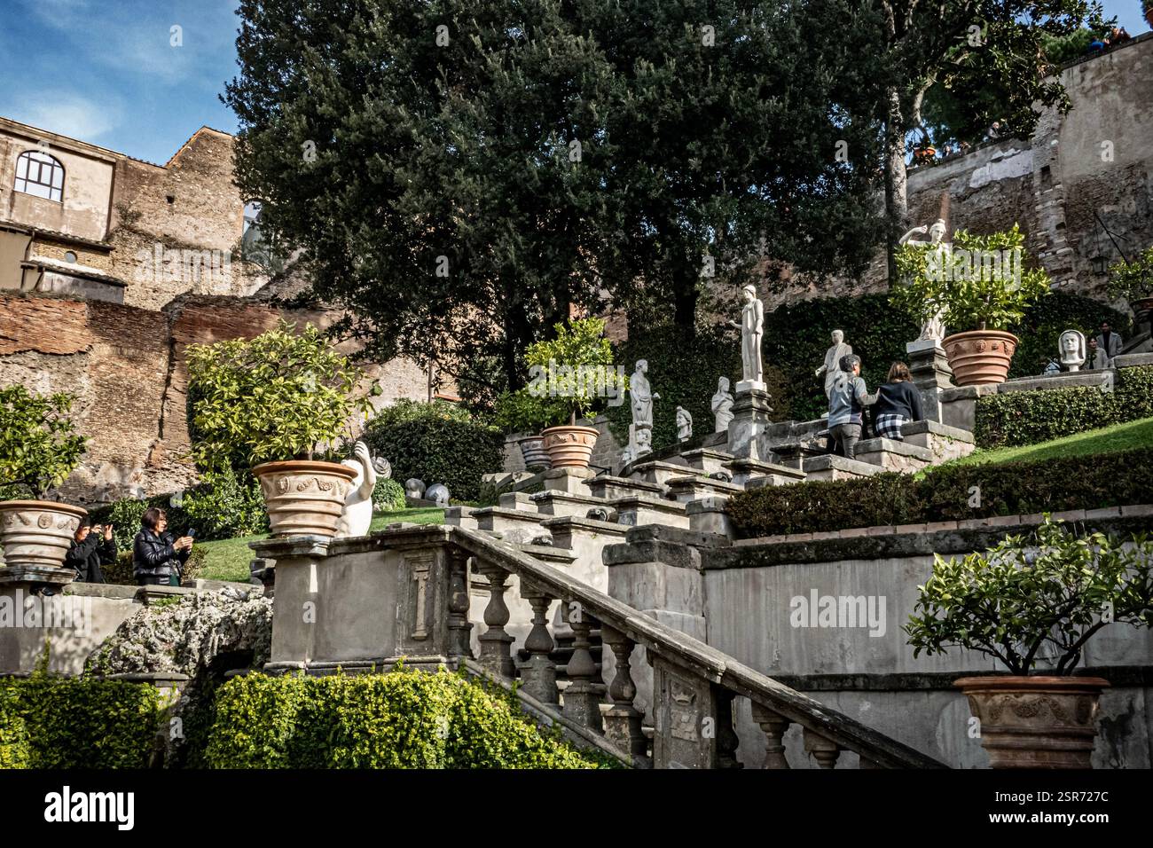 Rome, Italy. 14th Feb, 2025. The Colonna Garden on the Quirinal Hill ...