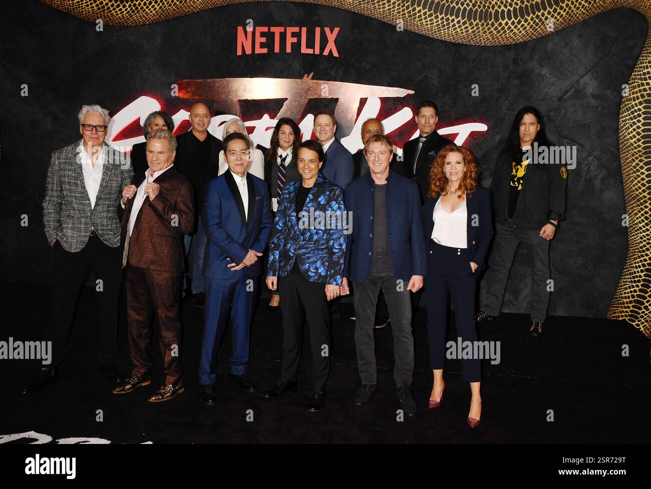 LOS ANGELES, CALIFORNIA - FEBRUARY 12: Cast and crew including ...