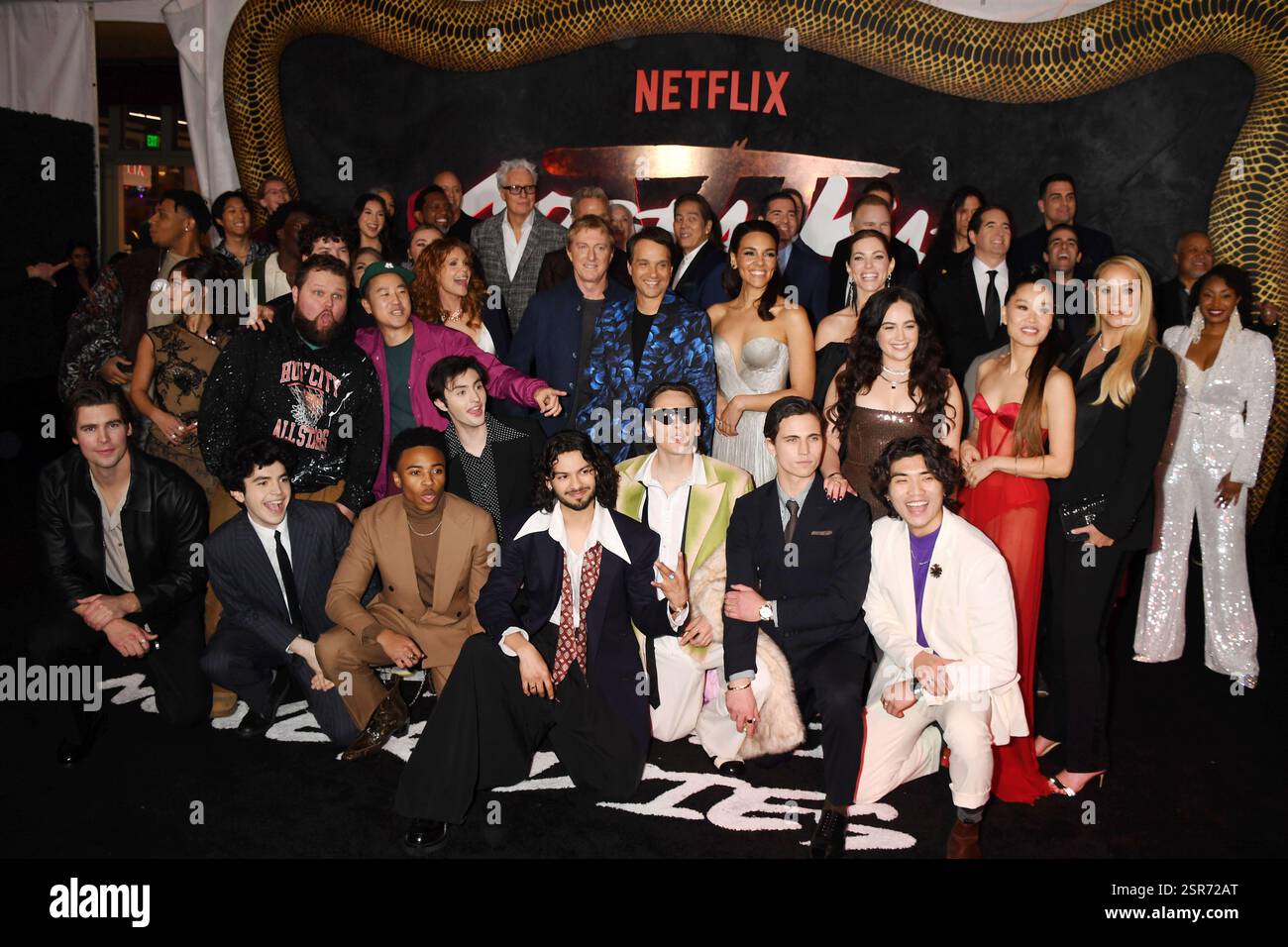 LOS ANGELES, CALIFORNIA - FEBRUARY 12: Cast and crew including ...