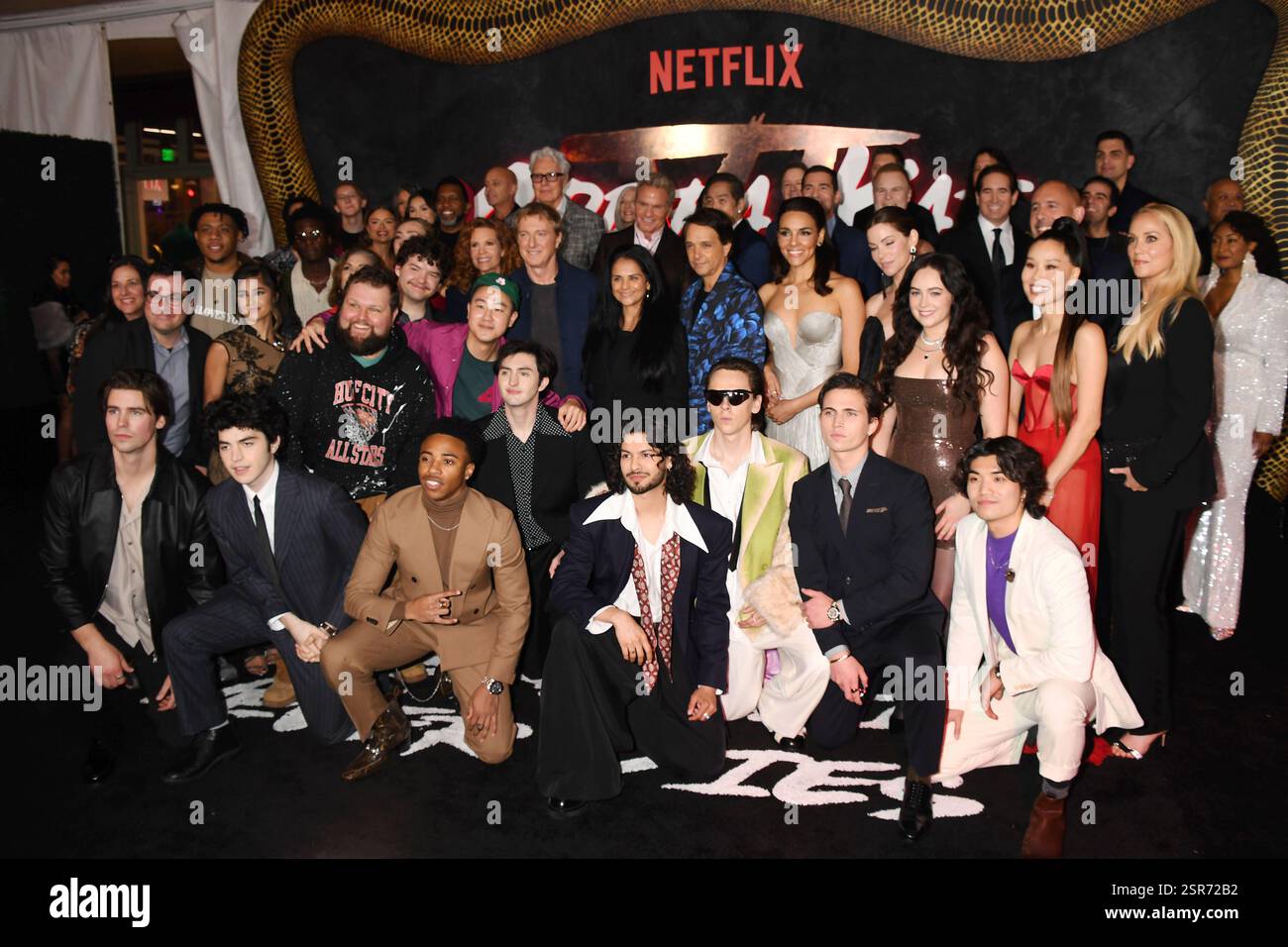 LOS ANGELES, CALIFORNIA - FEBRUARY 12: Cast and crew including ...