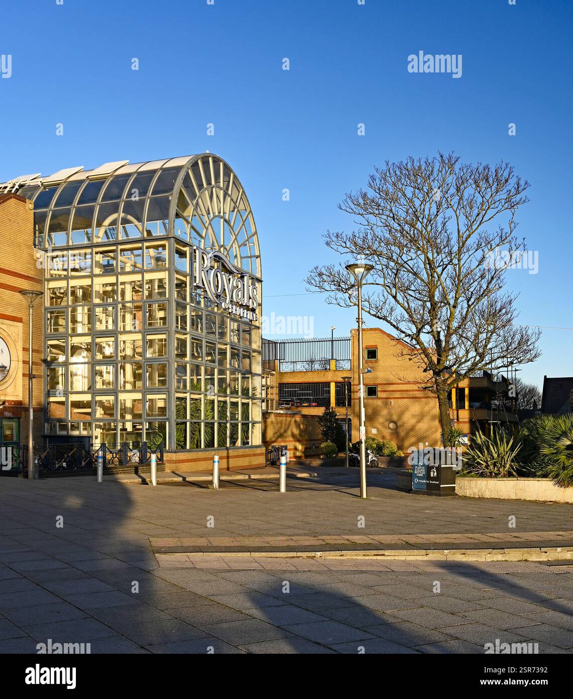 The southside entrance of the Royals shopping complex at Southend on ...