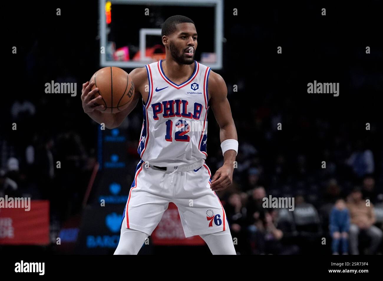 Philadelphia 76ers' Jared Butler (12) during the first half of an NBA ...