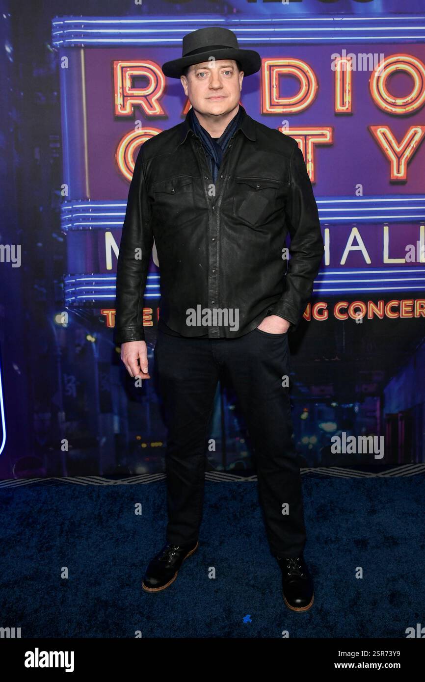 Brendan Fraser attends the SNL50: The Homecoming Concert at Radio City ...