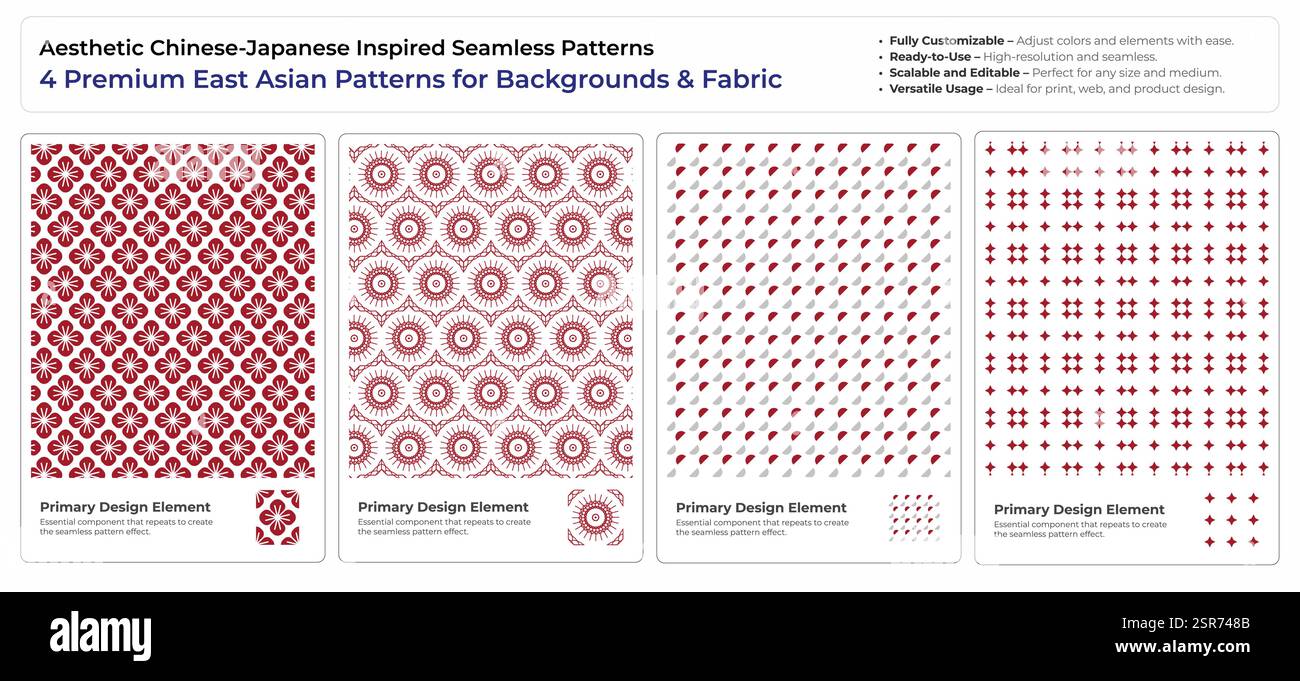 Exclusive East Asian Seamless Patterns | High-Quality Chinese ...