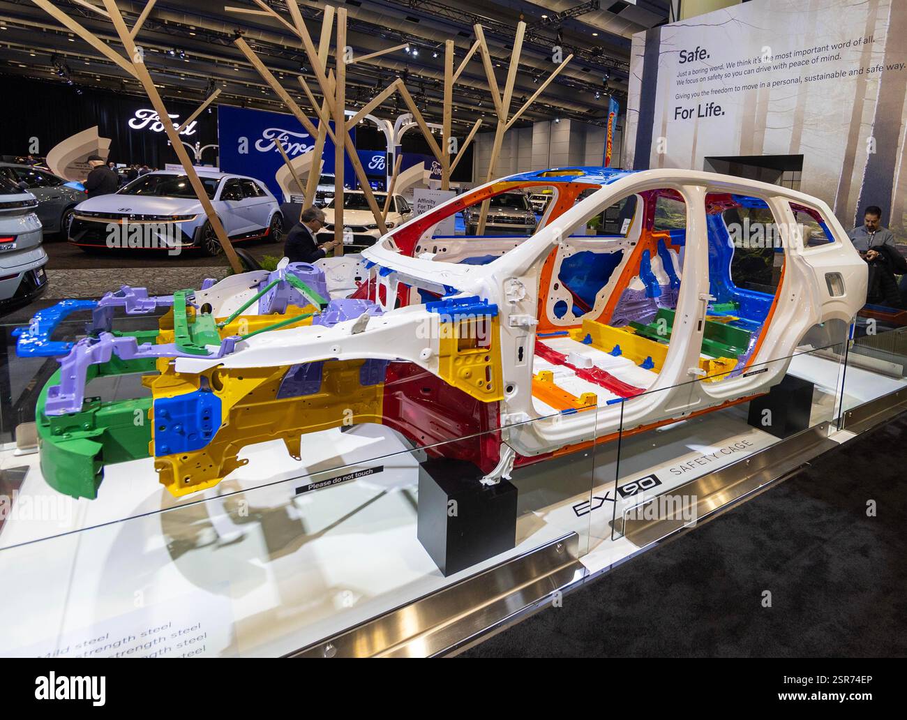 Toronto, Canada. 14th Feb, 2025. A body structure model of Volvo EX90 ...