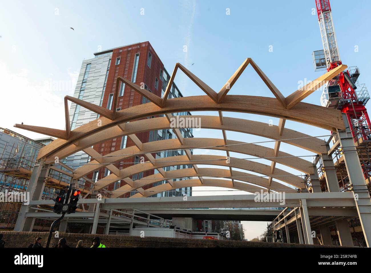 Colindale tube station under construction, Colindale, Greater London ...