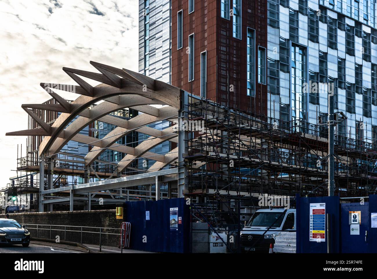 Colindale tube station under construction, Colindale, Greater London ...