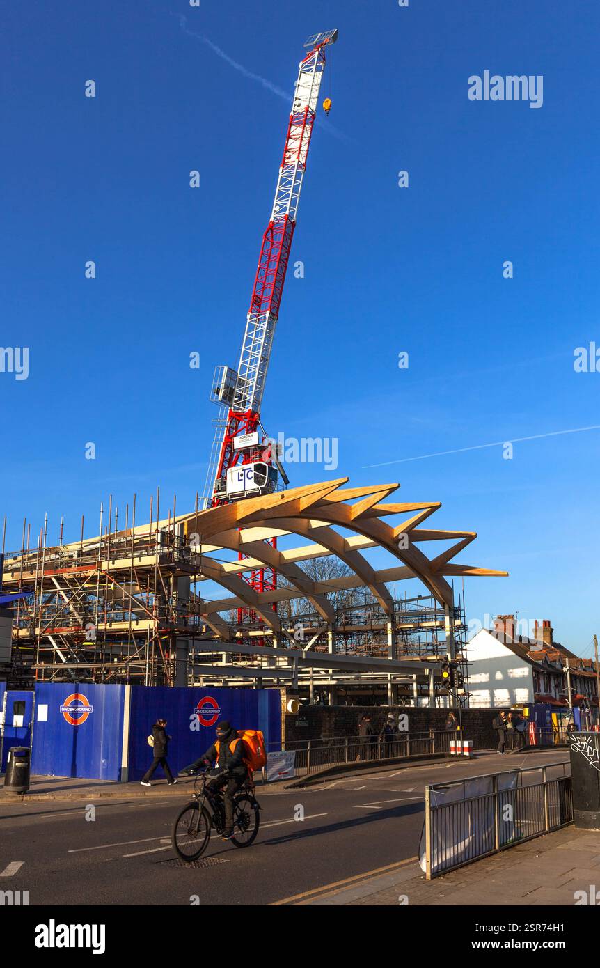 Colindale tube station under construction, Colindale, Greater London ...