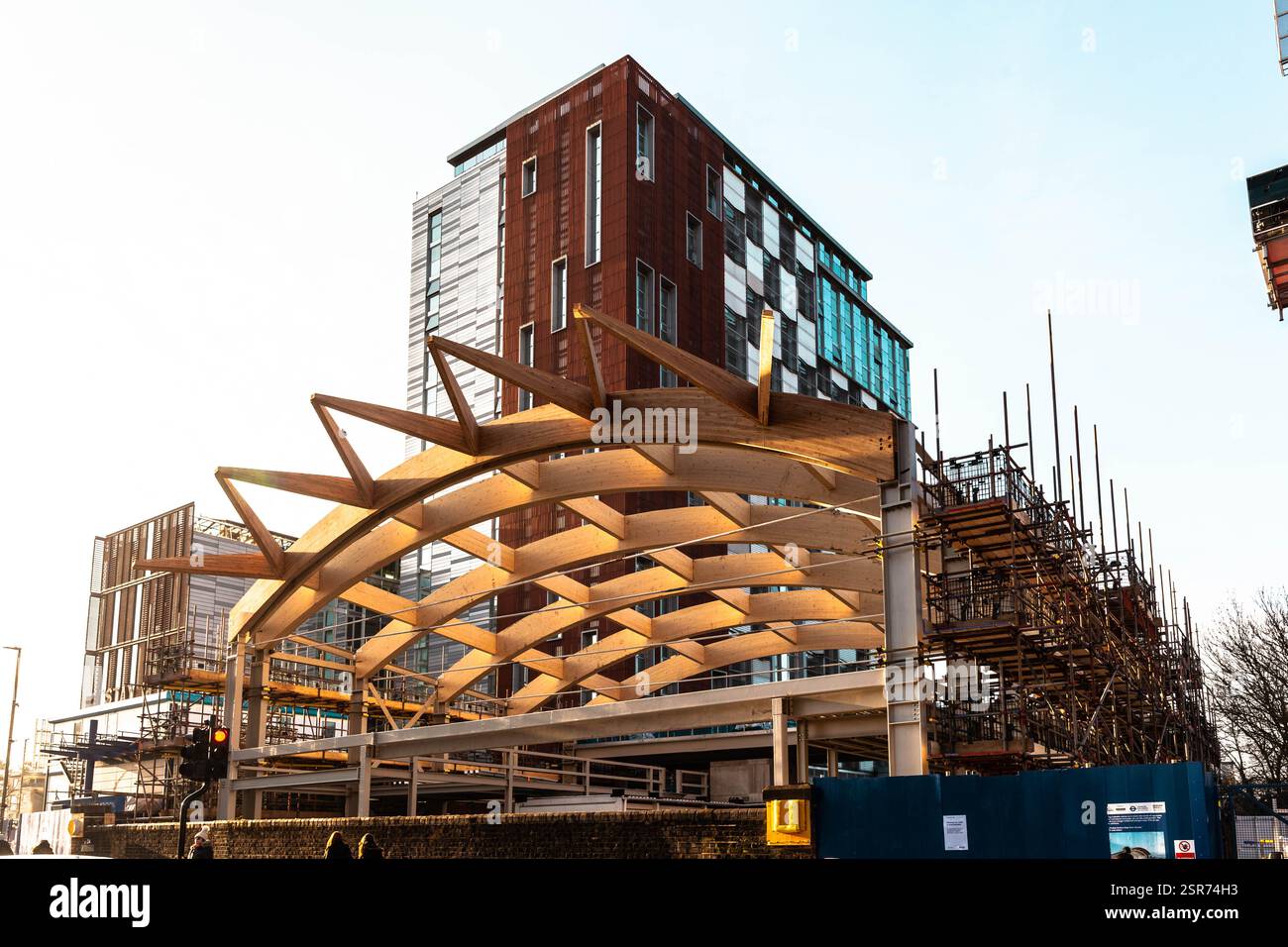 Colindale tube station under construction, Colindale, Greater London ...