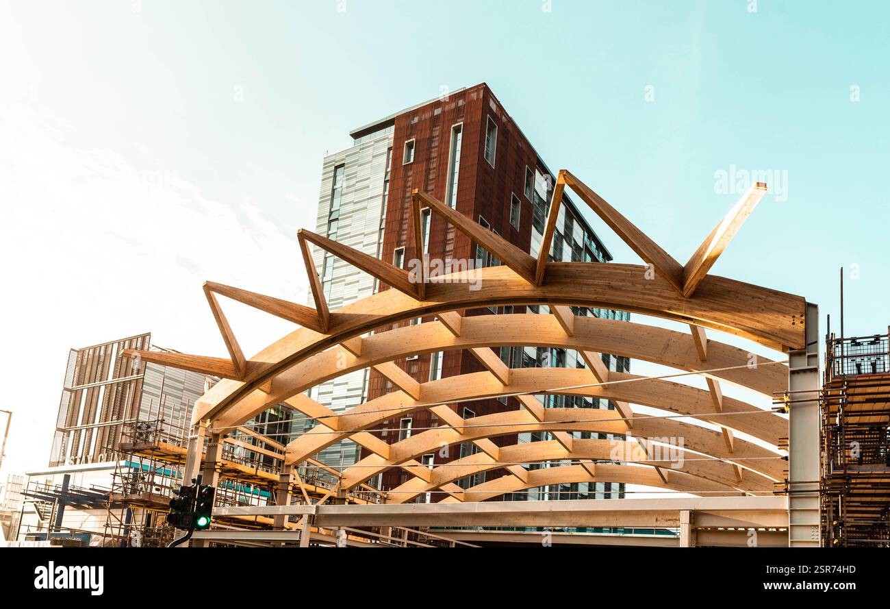 Colindale tube station under construction, Colindale, Greater London ...