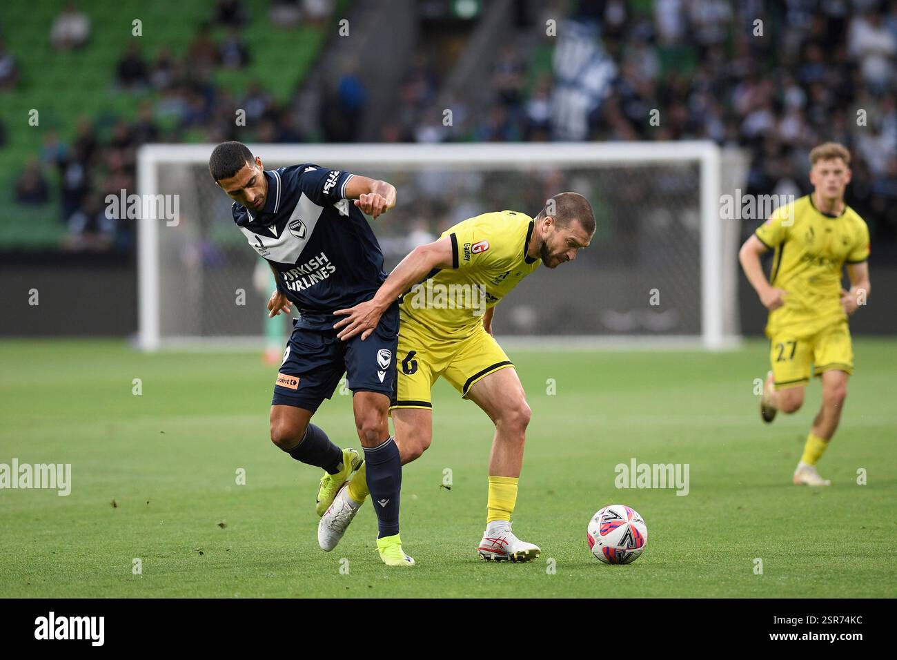 MELBOURNE, AUSTRALIA. 14th Feb 2025. Pictured: Melbourne Victory ...