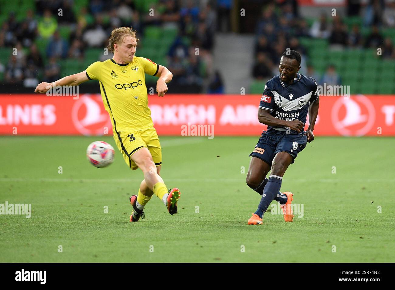 MELBOURNE, AUSTRALIA. 14th Feb 2025. Pictured: Melbourne Victory ...