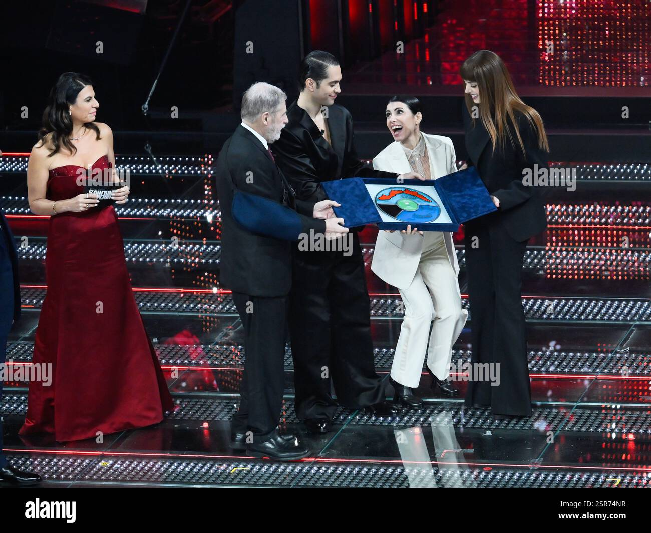 Sanremo, Italy. 15th Feb, 2025. Fourth Evening. In the photo: Marco ...