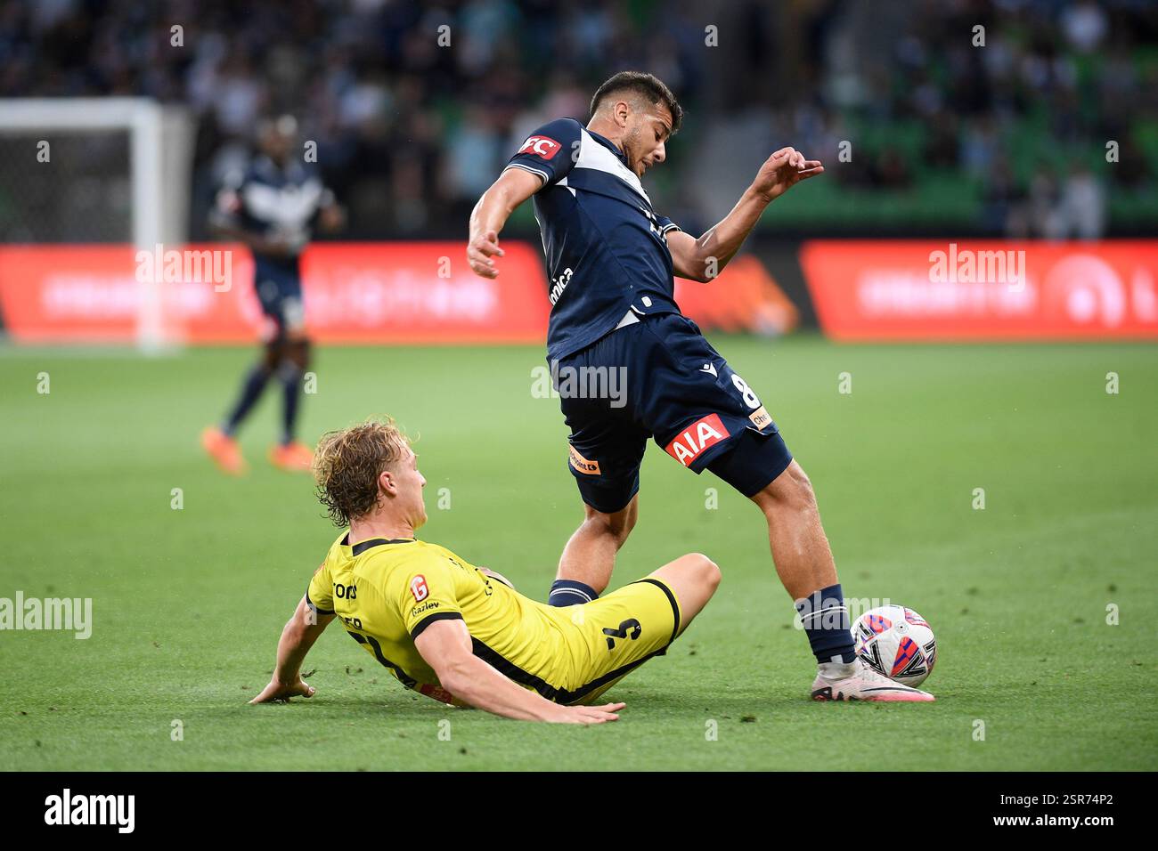 MELBOURNE, AUSTRALIA. 14th Feb 2025. Pictured: Melbourne Victory ...