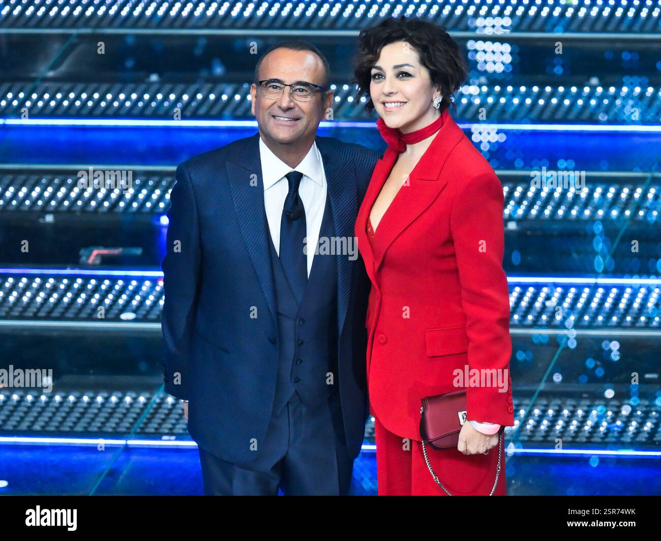 Sanremo, Italy. 15th Feb, 2025. Fourth Evening. In the photo Carlo ...