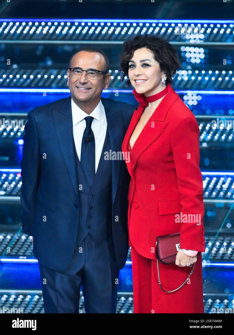 Sanremo, Italy. 15th Feb, 2025. Fourth Evening. In the photo Carlo ...