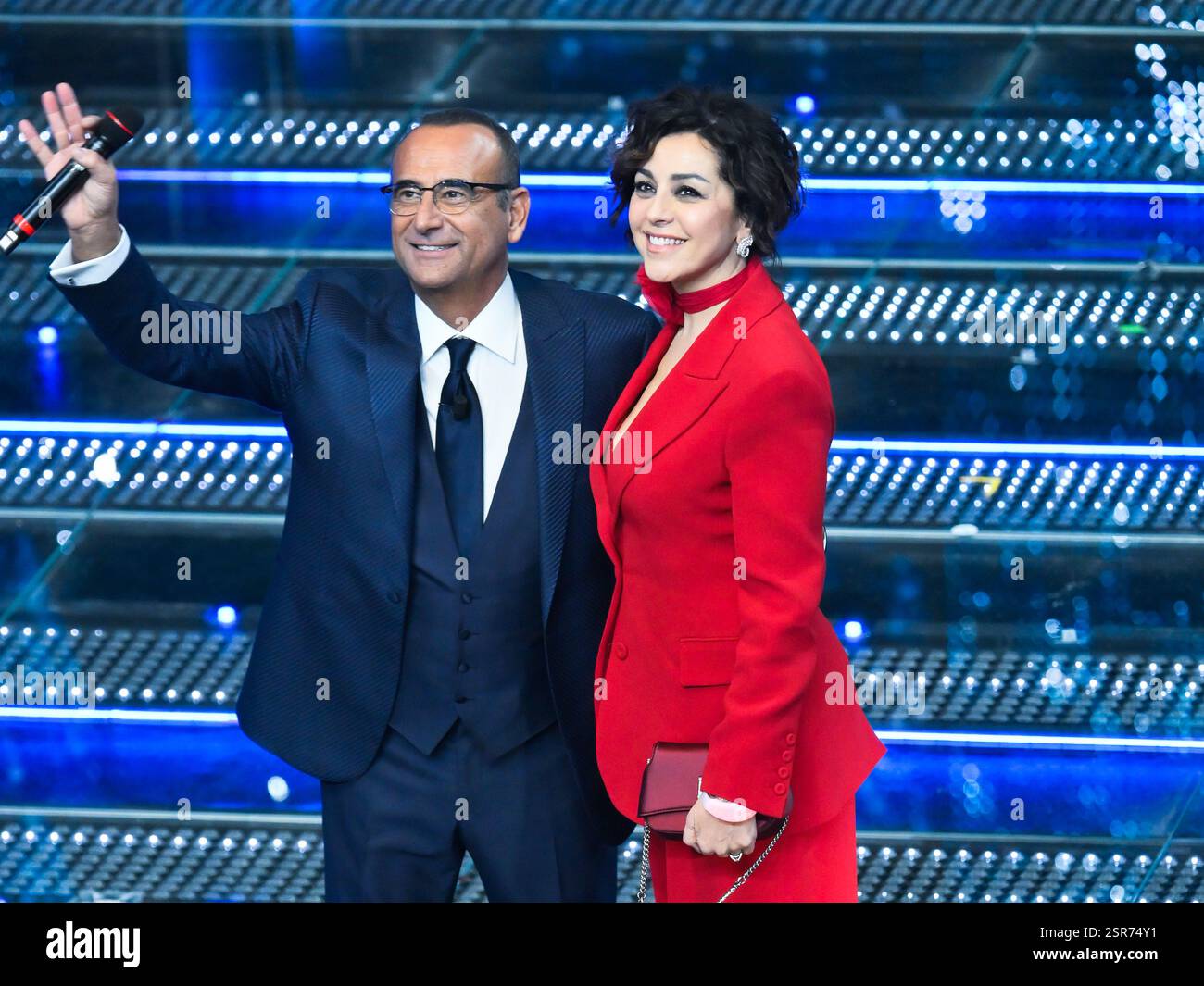 Sanremo, Italy. 15th Feb, 2025. Fourth Evening. In the photo Carlo ...