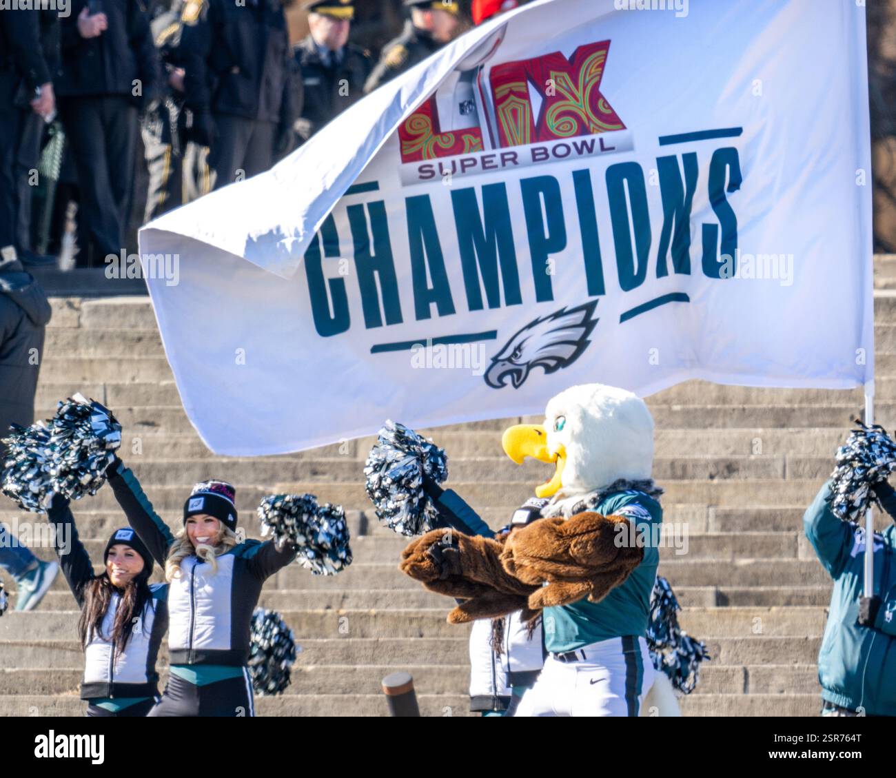 Philadelphia Eagles Super Bowl parade - NFL championship team Stock ...