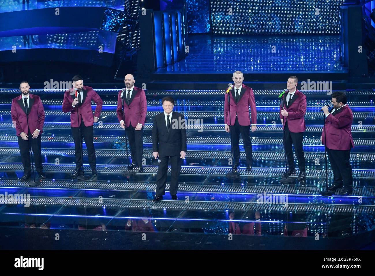 Sanremo, 75th Italian Song Festival 2025 - Fourth Evening. In the photo ...