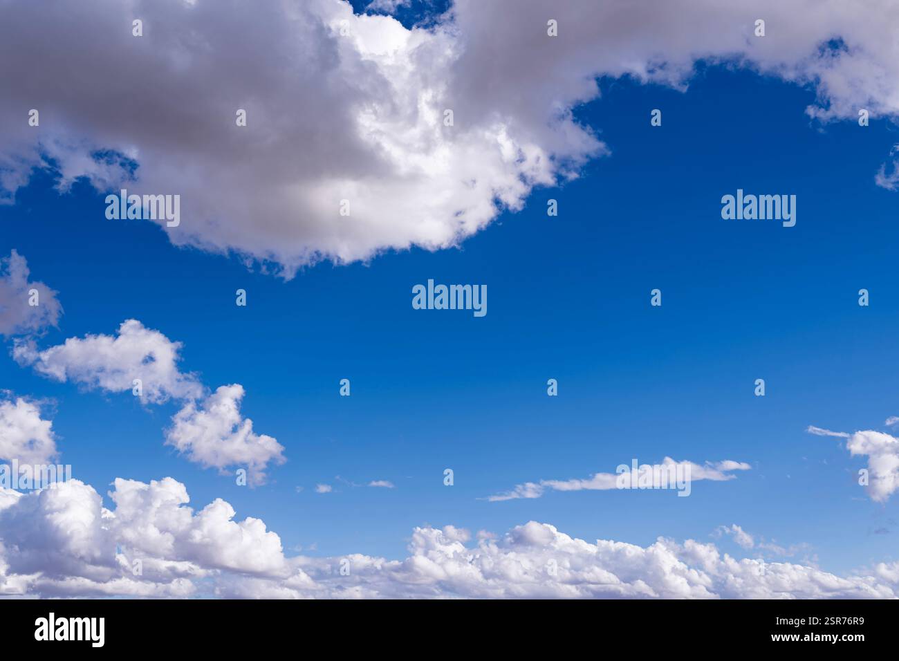 Spectacular partly cloudy sky after a winter cold front Stock Photo - Alamy