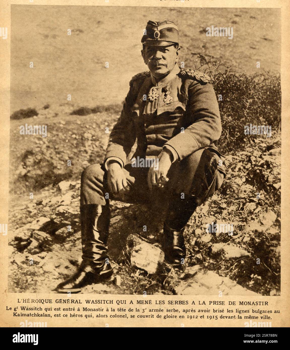 L'héroïque général Wassitch qui a mené les Serbes à la prise de ...