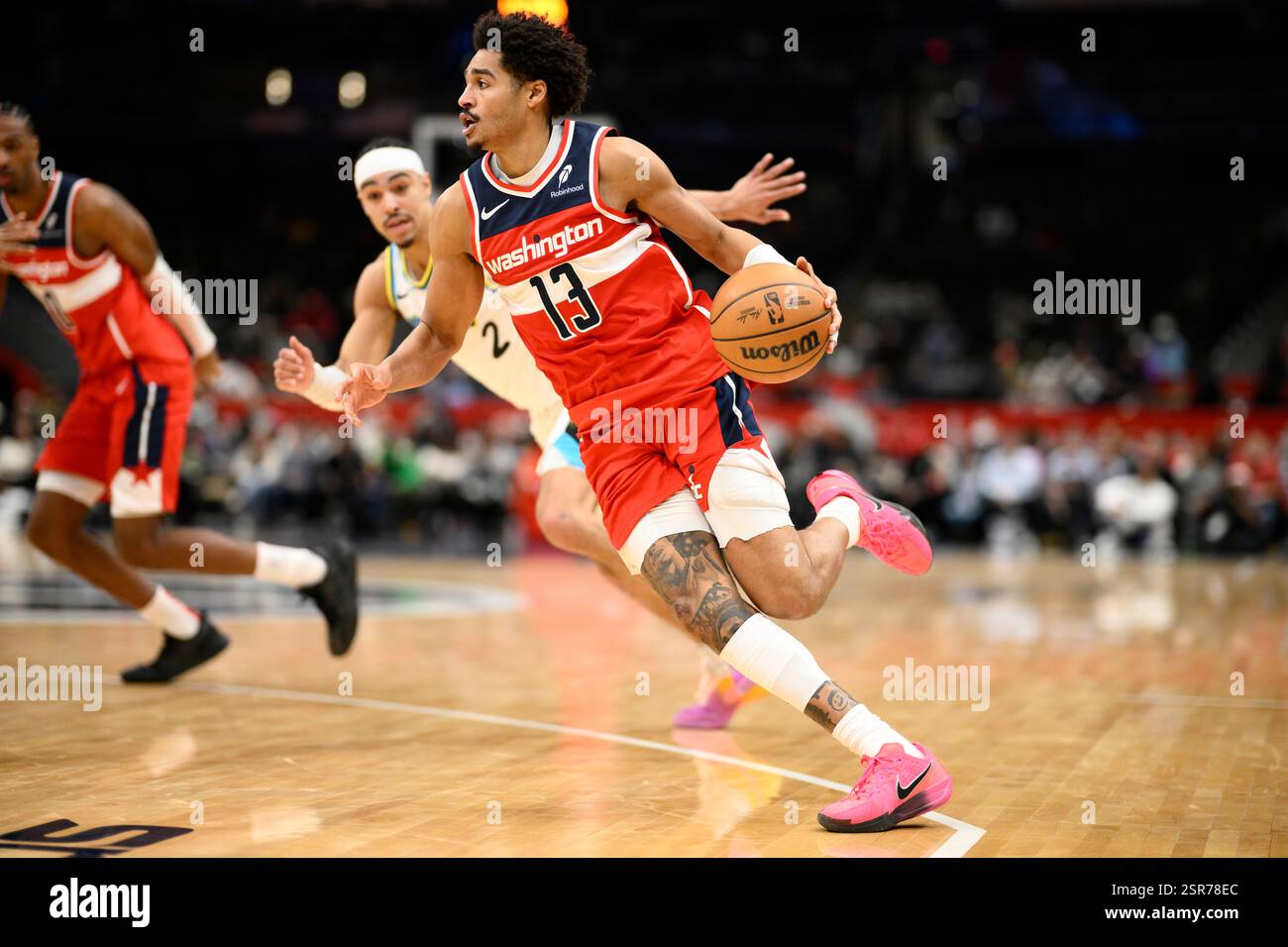 Washington Wizards guard Jordan Poole (13) in action during overtime of ...
