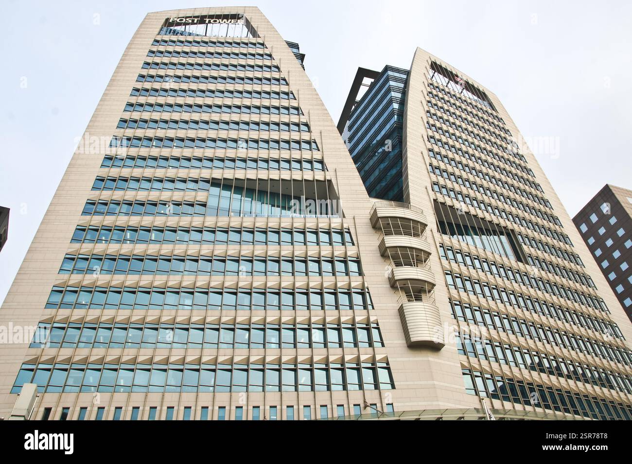 POST TOWER. Skyscraper with unique angled facade. Located in ...