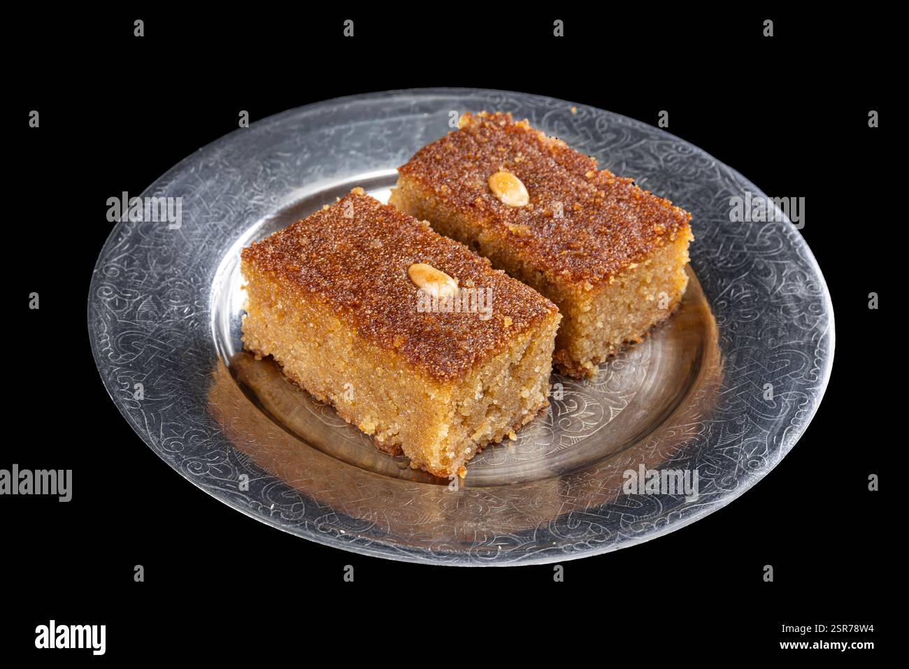 Turkish Dessert Sambali or Damascus Dessert (Sam Tatlisi) Basbousa ...