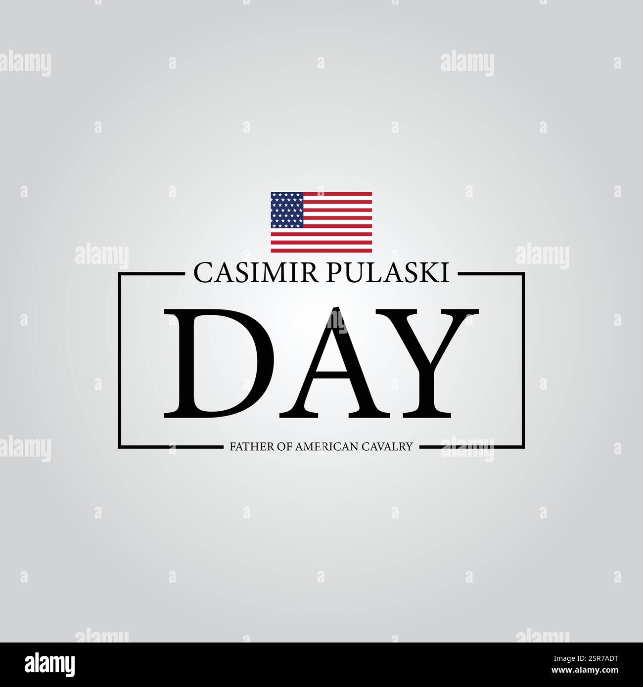 March 4th Celebration Recognizing Casimir Pulaskis's Stock Vector Image ...