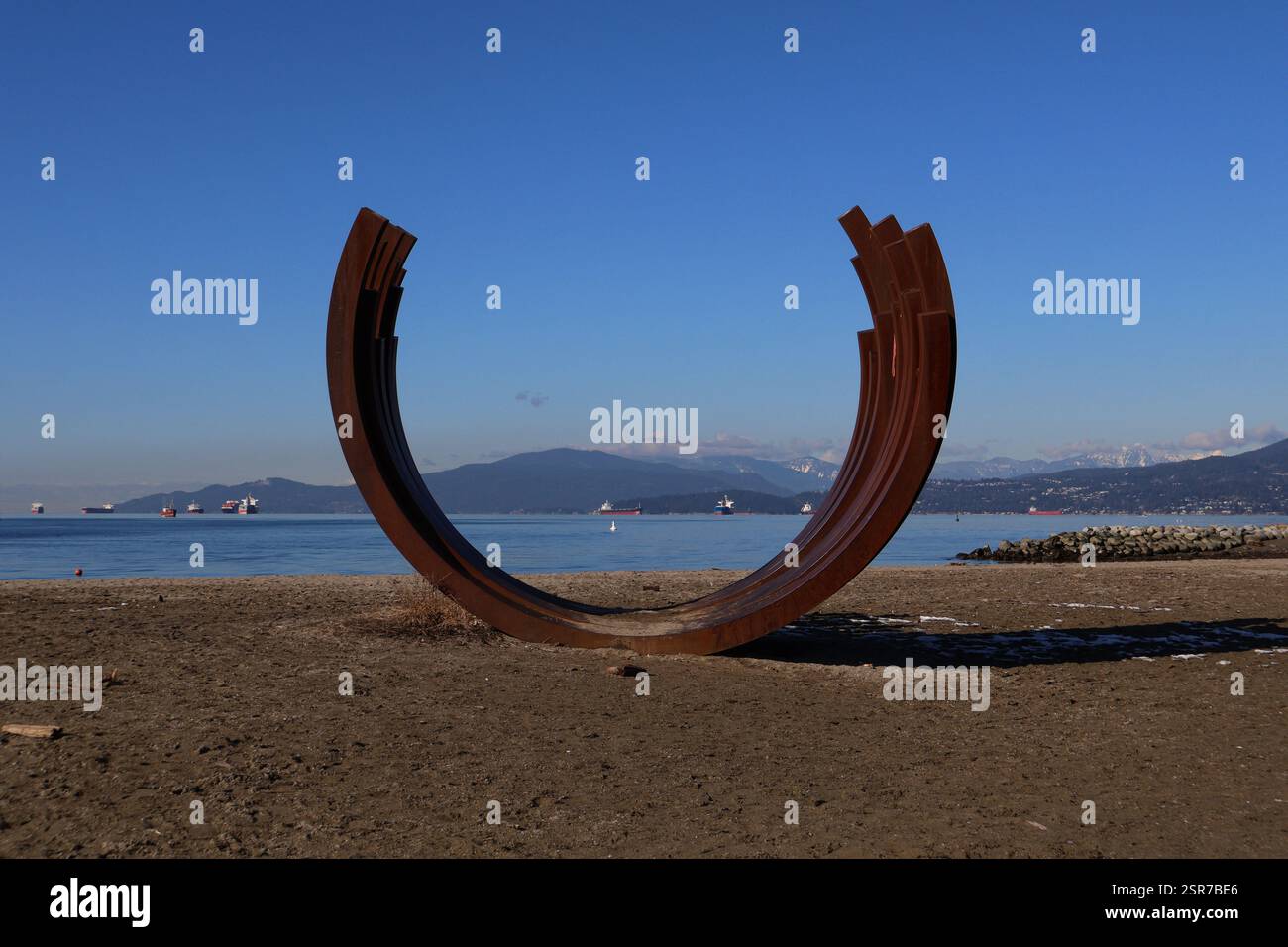 The 'Whale Ribs' public art display at Sunset Beach by English Bay ...