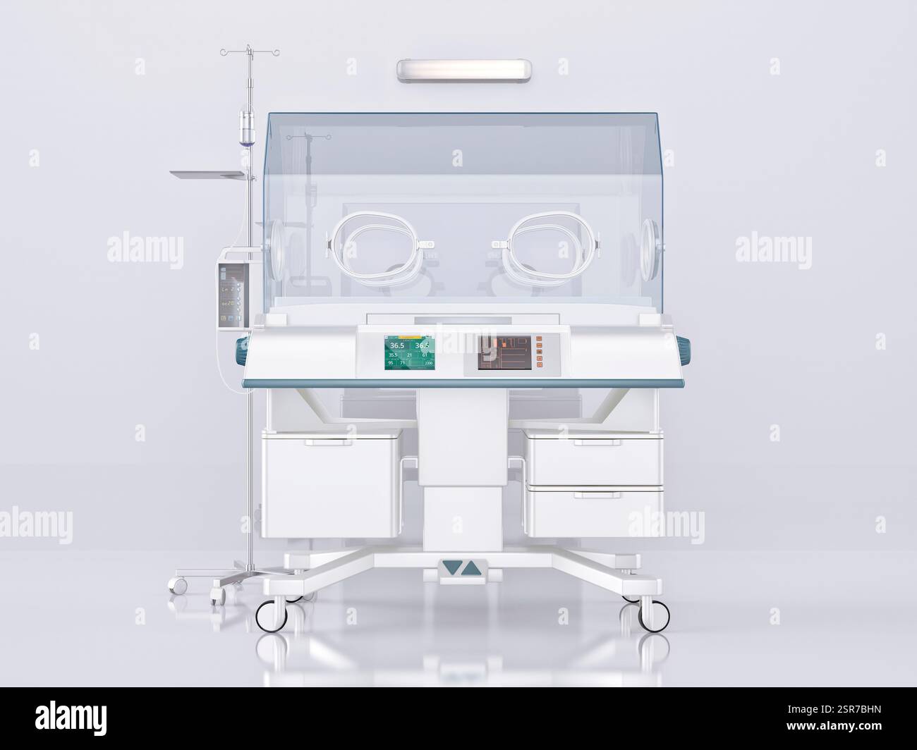Hospital baby incubator, illustration Stock Photo - Alamy