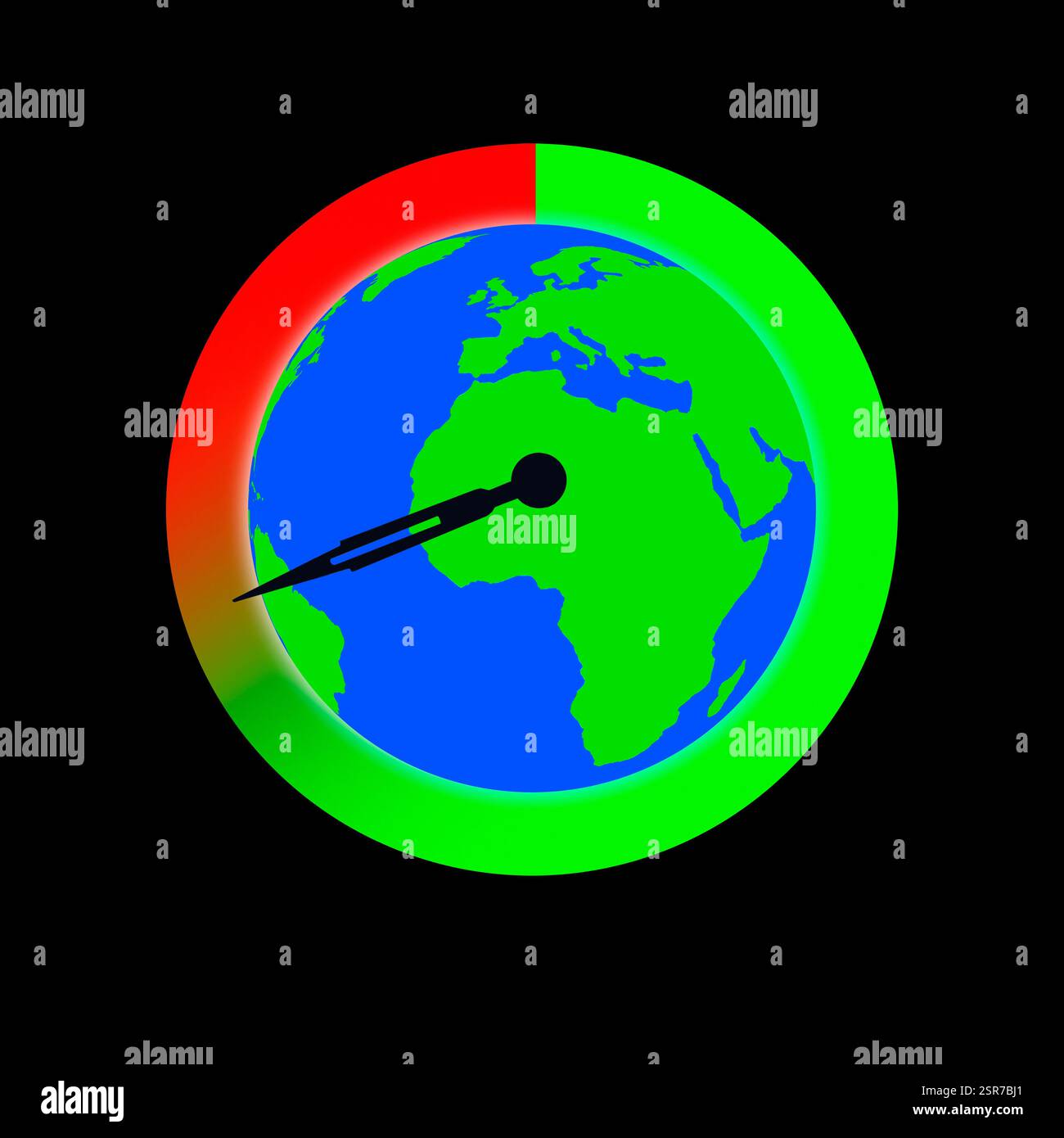 Climate clock, conceptual illustration Stock Photo - Alamy