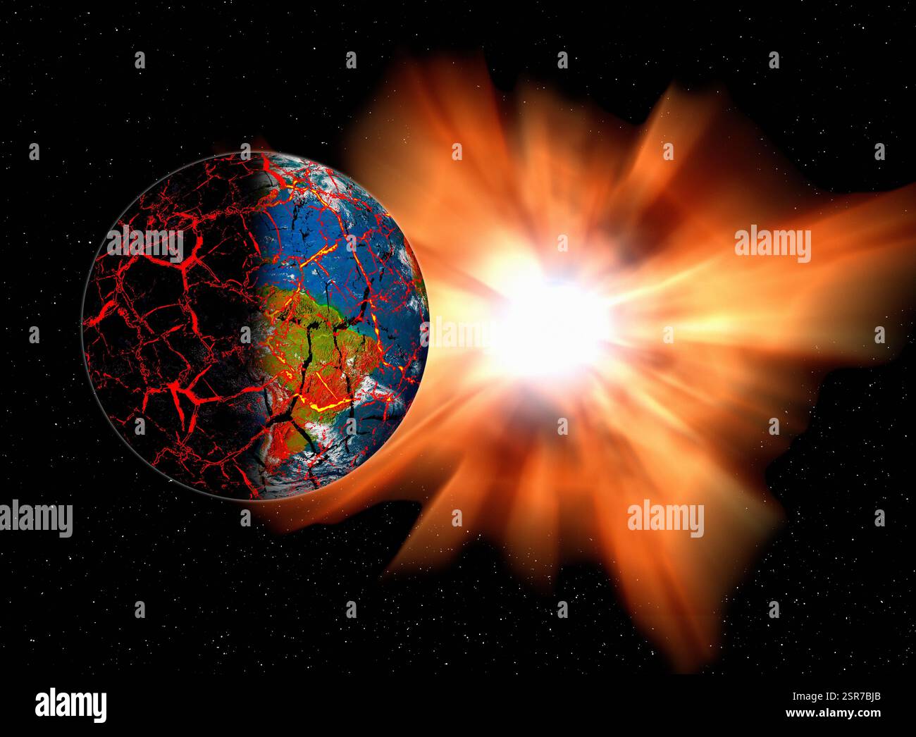 Climate change, conceptual illustration Stock Photo - Alamy