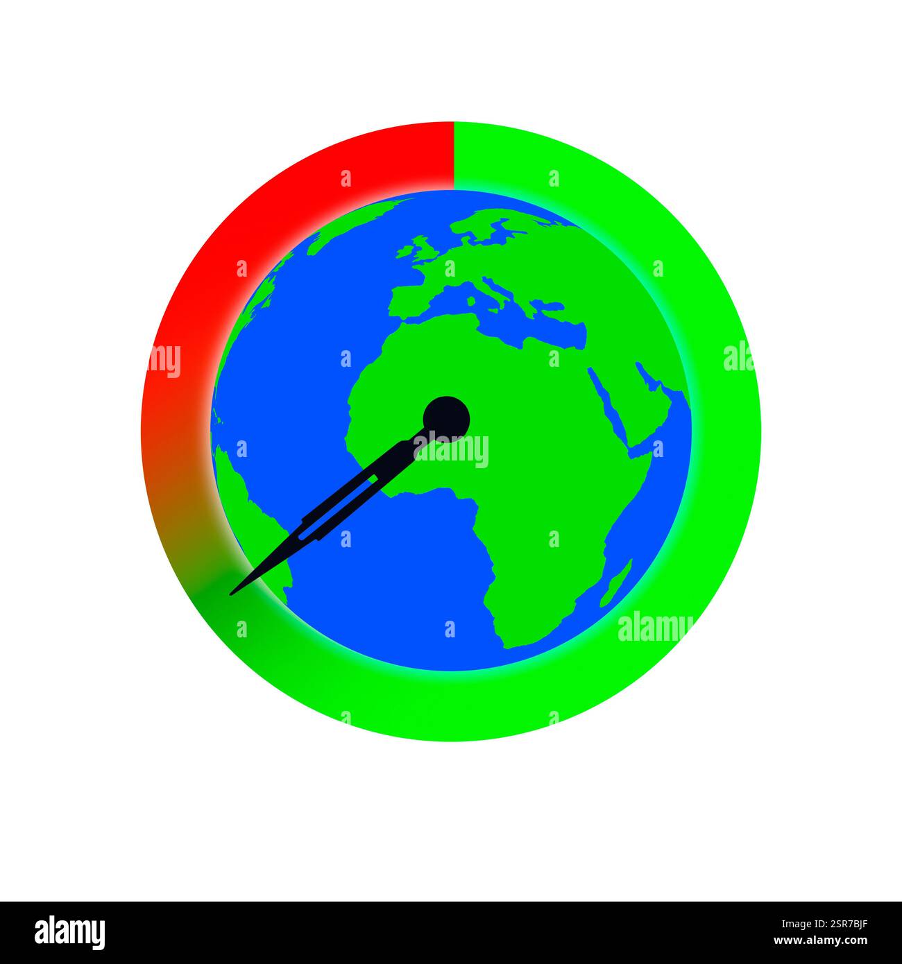 Climate clock, conceptual illustration Stock Photo - Alamy