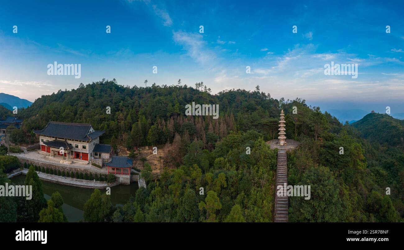 Natural scenery of Taimu Mountain in Ningde, Fujian Province, China ...