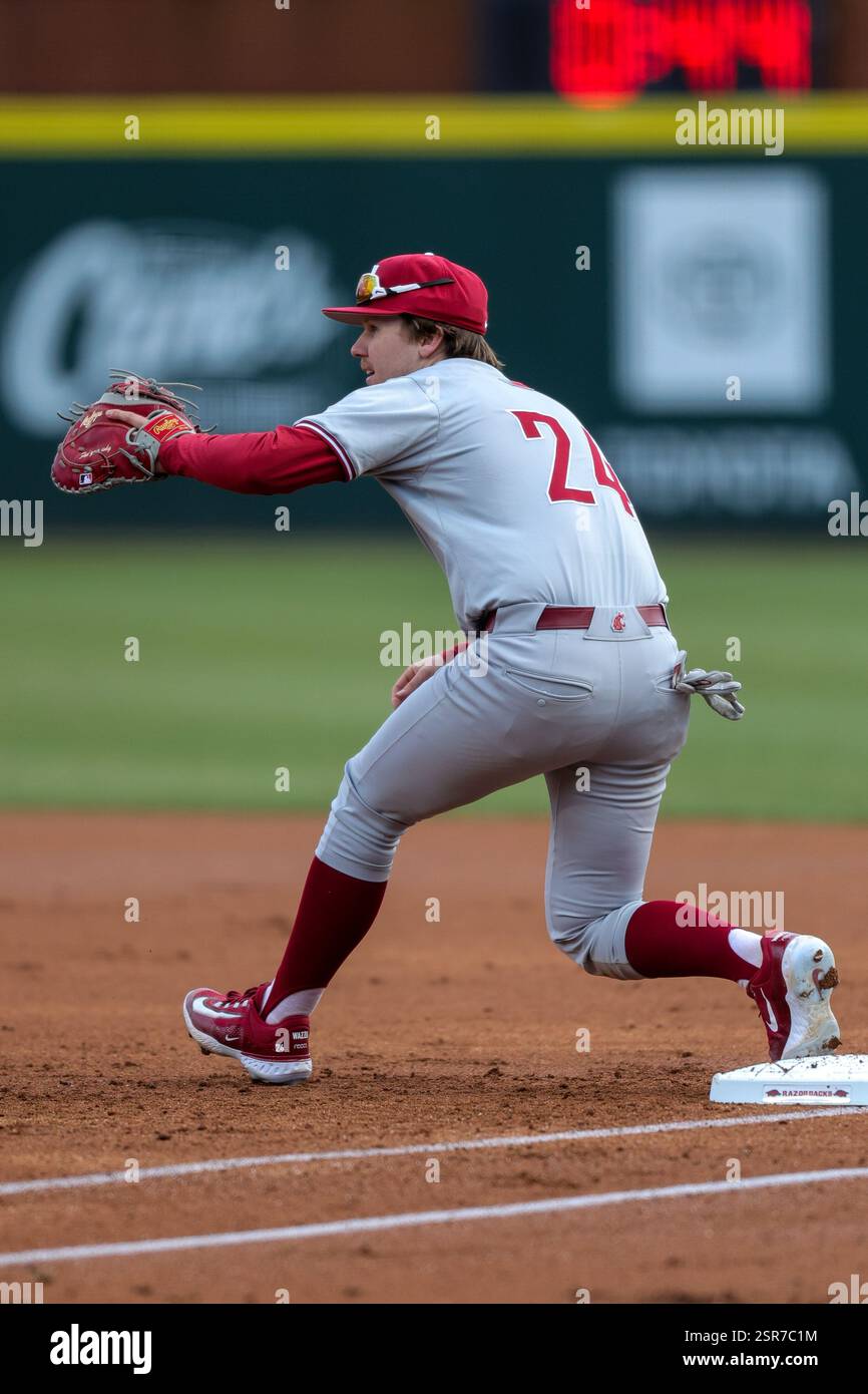 February 14, 2025: Washington State first baseman Jack Weise (24 ...